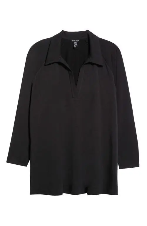 Eileen Fisher Raglan Sleeve Henley Tunic