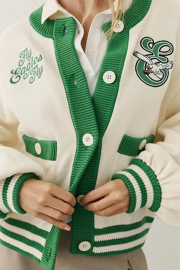 THE WILD COLLECTIVE Nfl Cardigan - Eagles