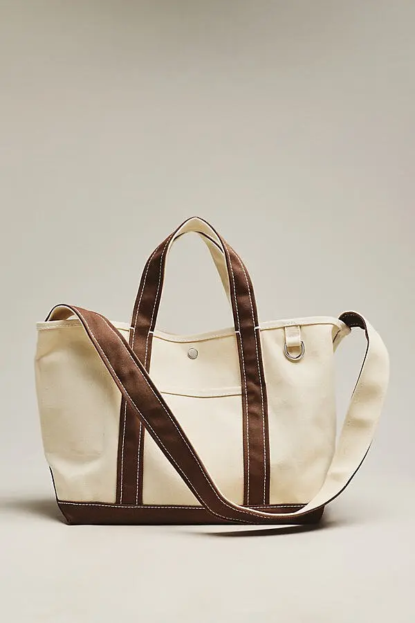 WYETH Oliver 100% Cotton Canvas Tote Bag - Chocolate