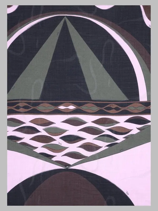 Emilio Pucci Pashmina Con Stampa Dune