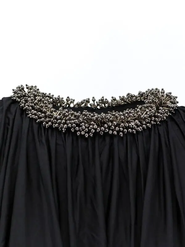 SELF-PORTRAIT Jerset Top With Asymmetric Sleeves