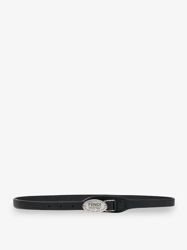 Fendi Selleria Cuoio Romano Leather Belt - Multicolor