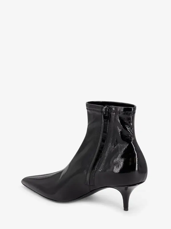 Celine Fitted Sleek Stretch Patent Leather Boots