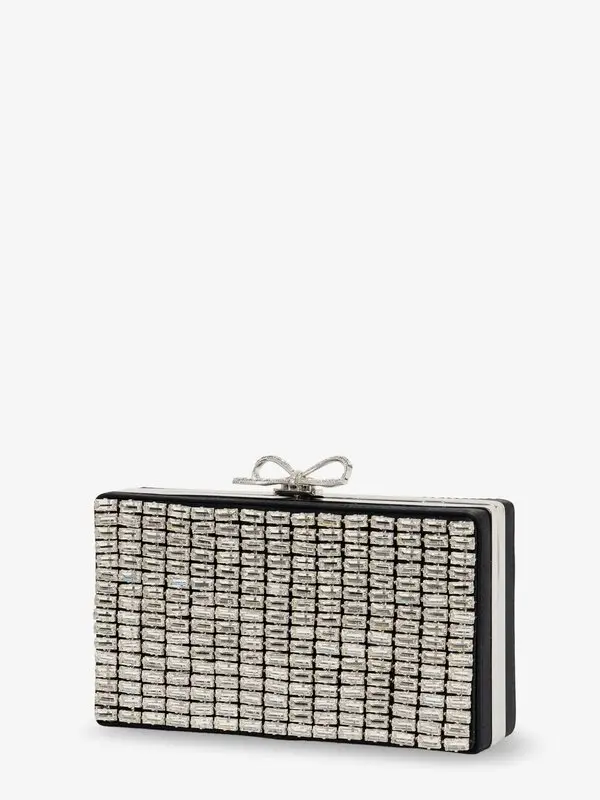 SELF-PORTRAIT Clutch Bag With Crystals
