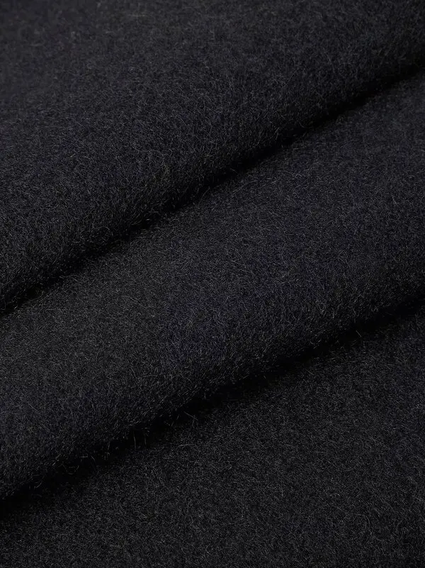 Fendi Black Ff Zucca Double-faced Wool And Cashmere Scarf
