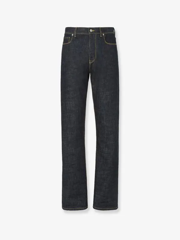 Fendi Selvedge Slim Five Pockets Jeans - Multicolor