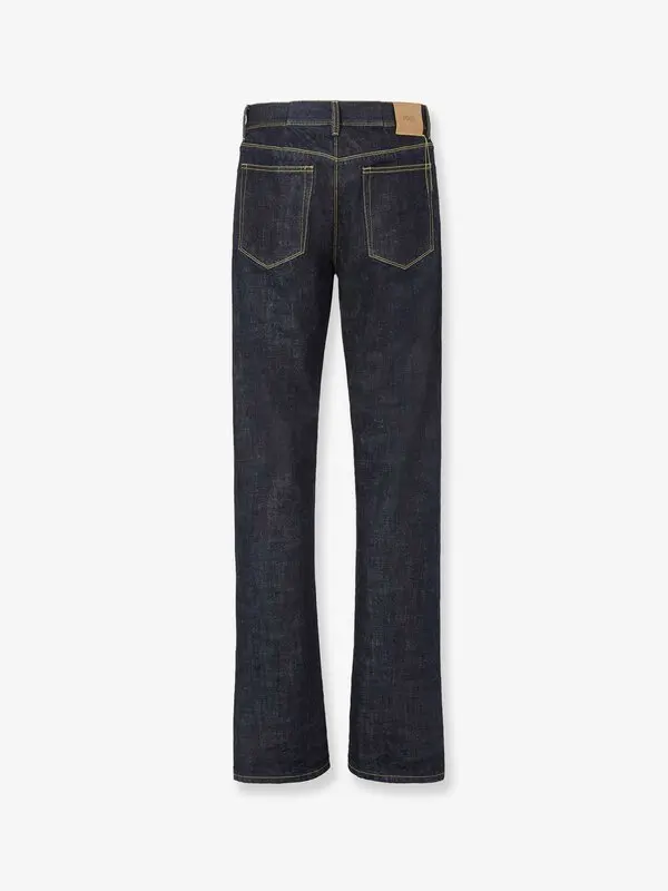 Fendi Selvedge Slim Five Pockets Jeans - Multicolor