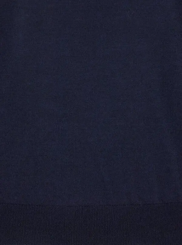 LEPLAIN Crewneck Sweater In Wool And Cashmere Blue