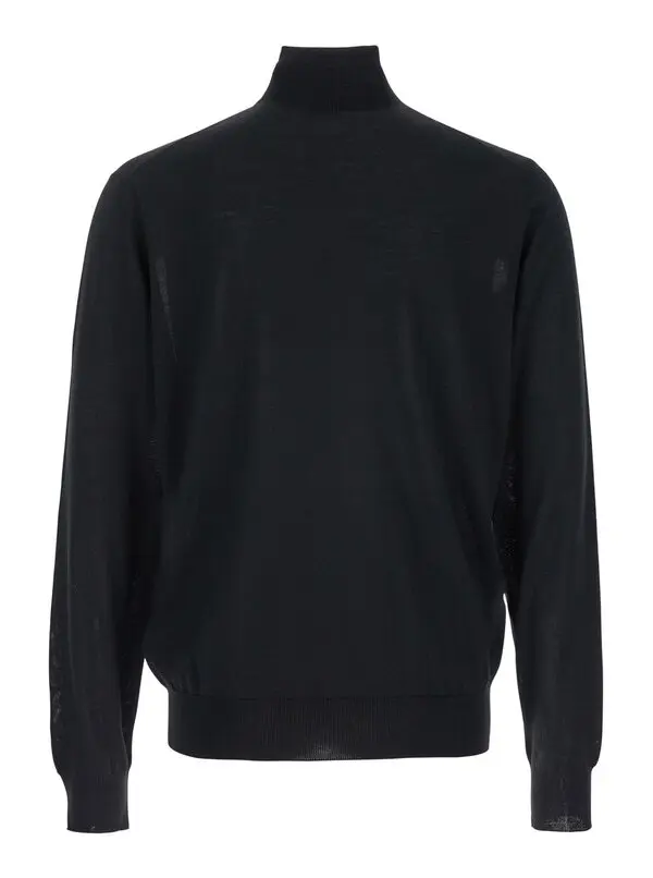 LEPLAIN Long Sleeve Turtleneck In Wool For