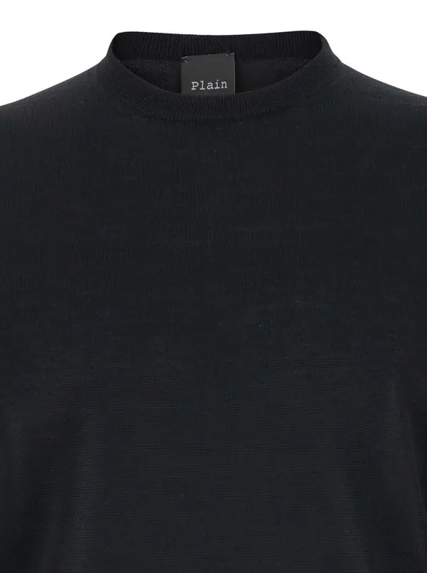 LEPLAIN Crew Neck Sweater With Long Sleeves And Ribbed Finishes In Wool For