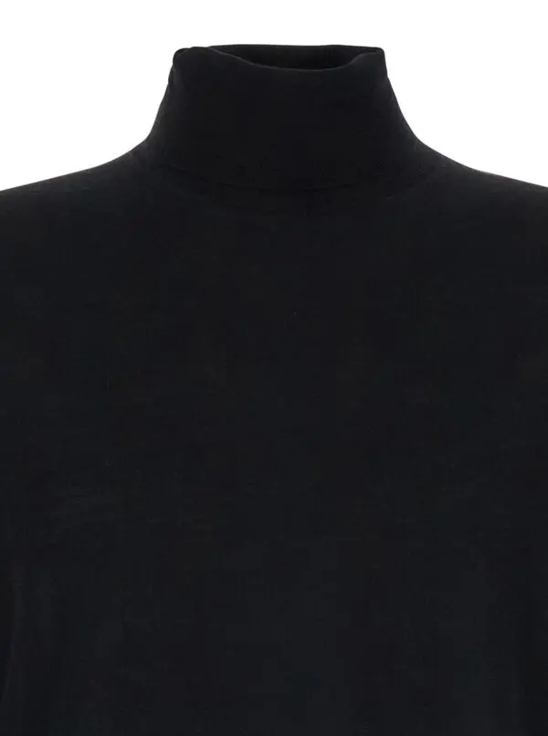 LEPLAIN Turtleneck Sweater With Long Sleeves In Merino Wool And Silk For
