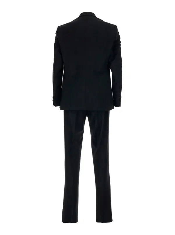 LEPLAIN Single-breasted Suit With Peak Revers In Fabric And Long Sleeve Jacket For