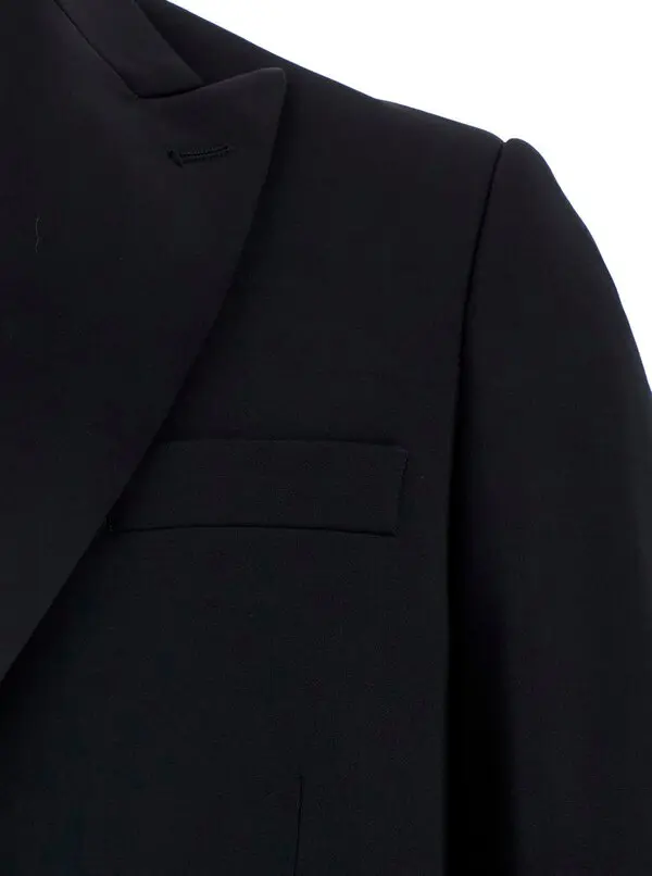 LEPLAIN Single-breasted Suit With Peak Revers In Fabric And Long Sleeve Jacket For