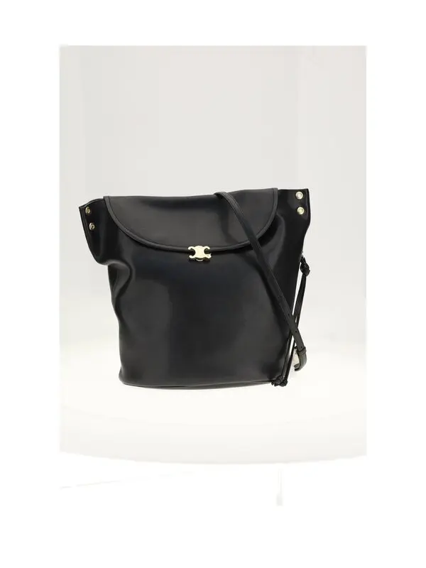 Celine Bucket Soft Triomphe - Black
