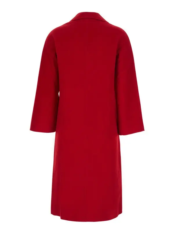 LEPLAIN Double-breasted Coat With Classic Lapels In Wool