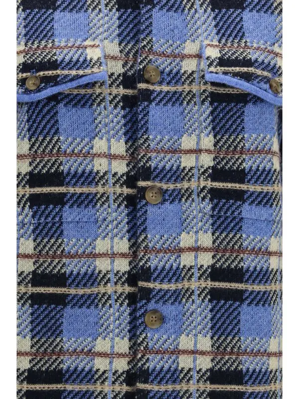 Guest In Residence Checked Cashmere Shirt
