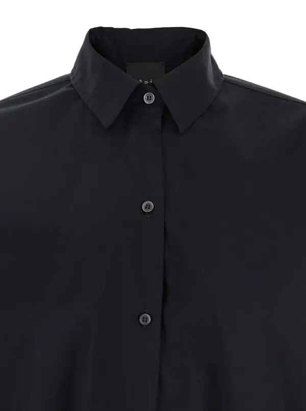 LEPLAIN Shirt With Classic Collar In Cotton Blend Stretch