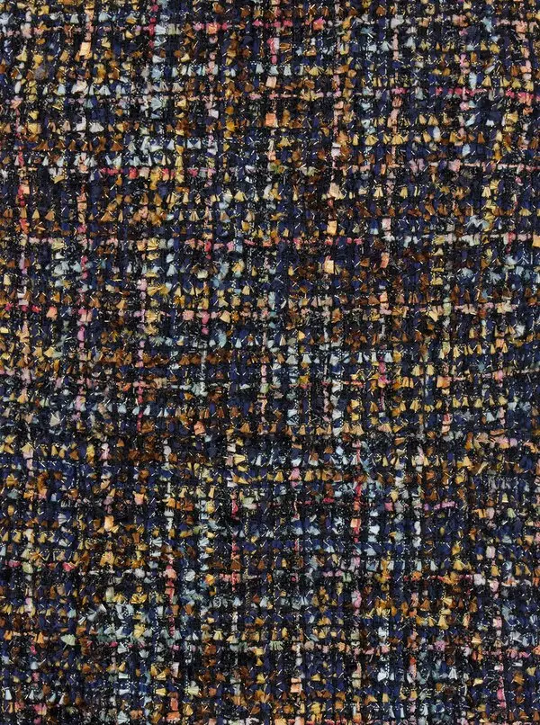 LEPLAIN Dress With Concealed Back Closure And Patterned Motif In Tweed