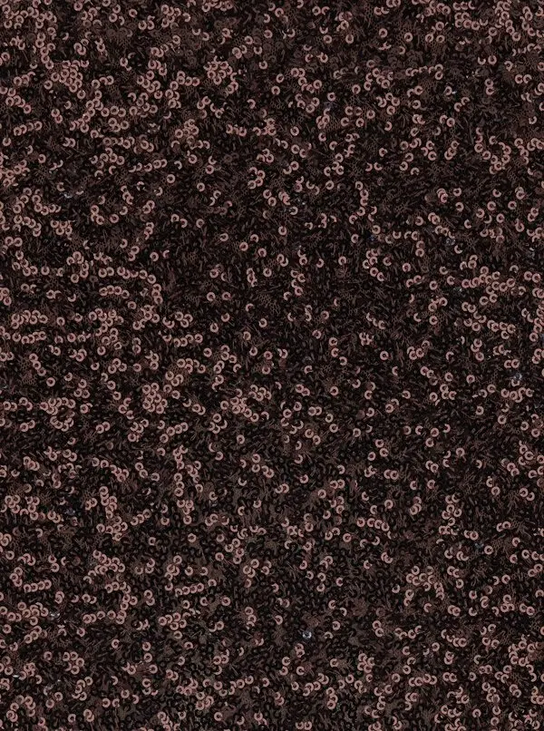 LEPLAIN Brown Fabric Skirt With All-over Sequins For