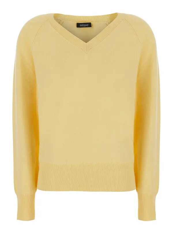 LEPLAIN Sweater With V Neck In Cashmere For