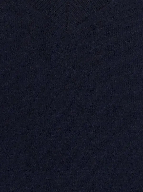 LEPLAIN Blue Sweater With V Neck In Cashmere For