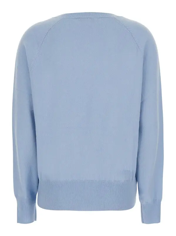 LEPLAIN Light Sweater With V Neck In Cashmere For