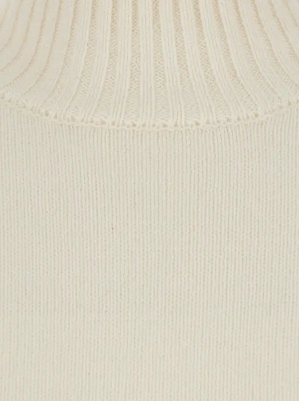 LEPLAIN Sweater With Mock Neck And Dropped Shoulders In Cashmere For
