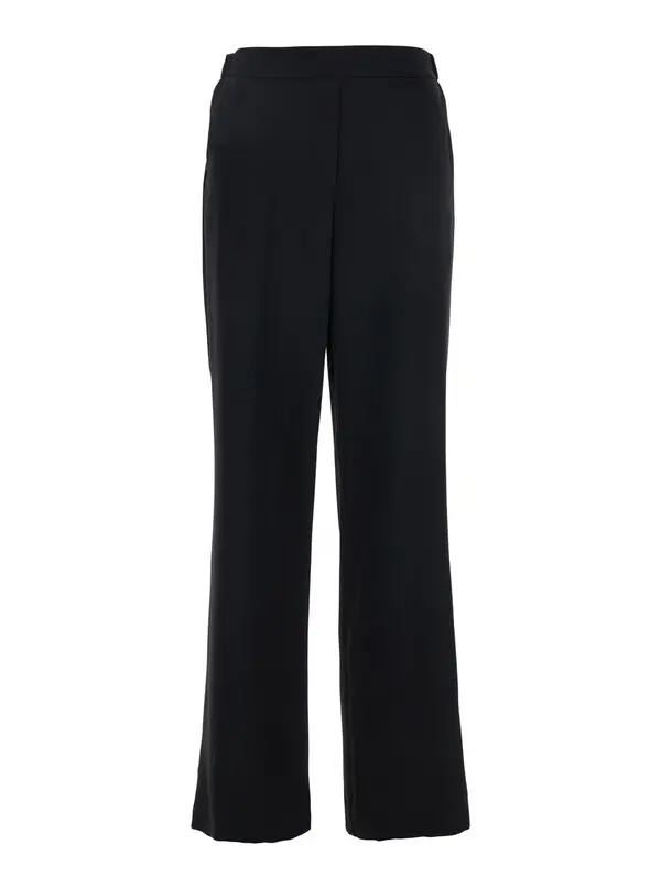 LEPLAIN Pants With Elasticated Waist At The Back And Wide Leg In Tech Fabric For