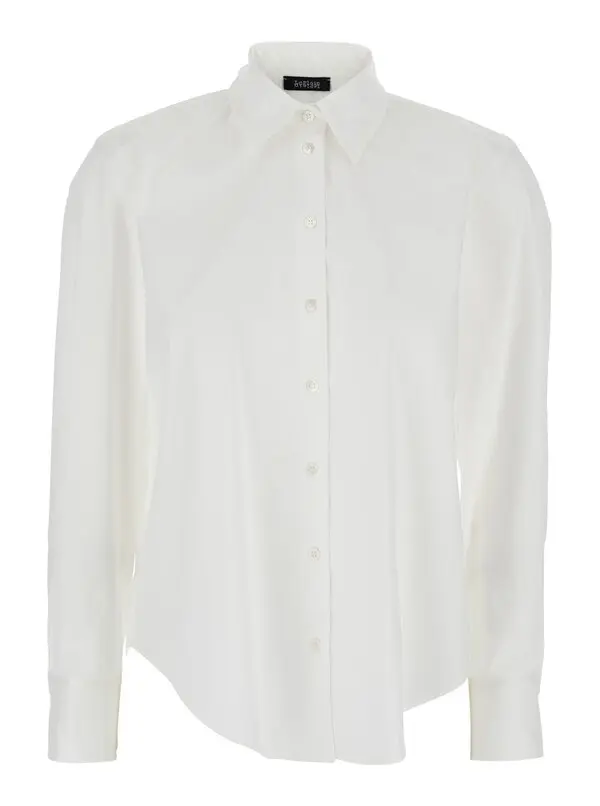 LEPLAIN Shirt With Classic Collar And Button Cuffs In Cotton