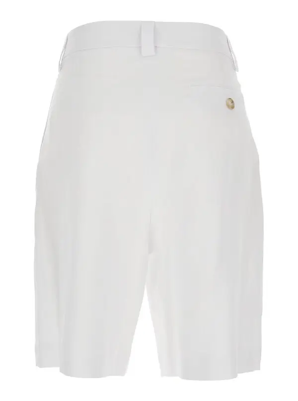 LEPLAIN Bermuda With Front Pleates In Linen For