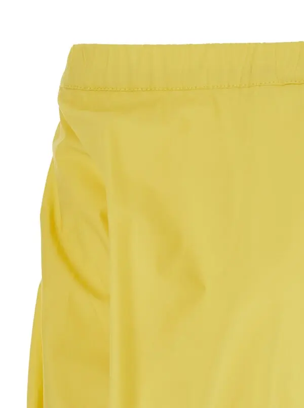 LEPLAIN Yellow Off-shouder Top With Short Sleeves In Cotton For