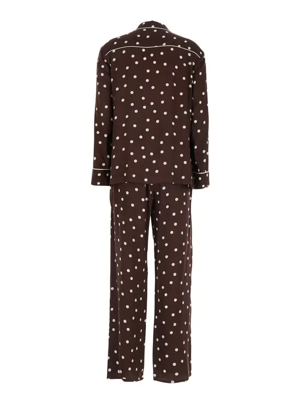 LEPLAIN Suit With Polka Dot Motif In Silk Blend