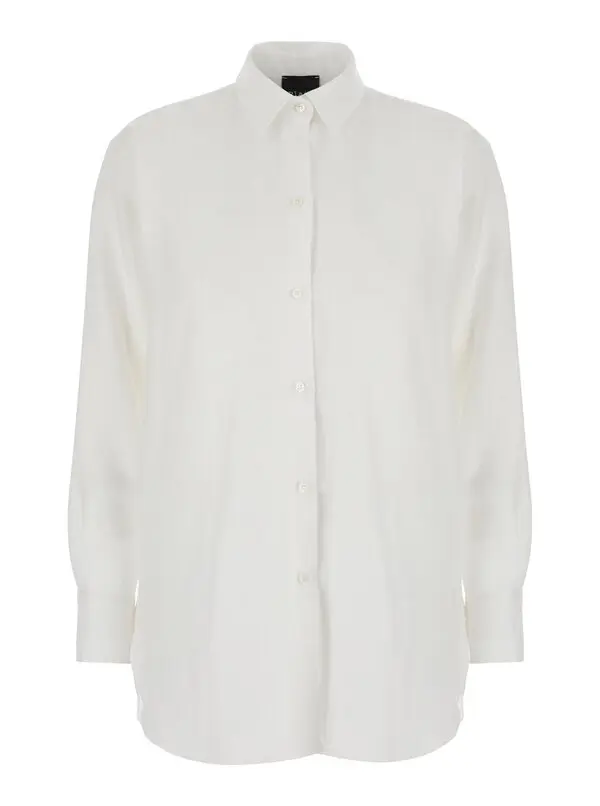 LEPLAIN Shirt With Classic Collar And Long Sleeves