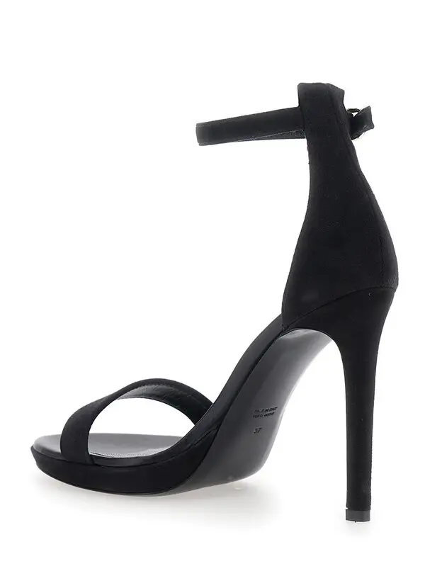 LEPLAIN Heeled Sandals Featuring A Platform And High Heel In Fabric For