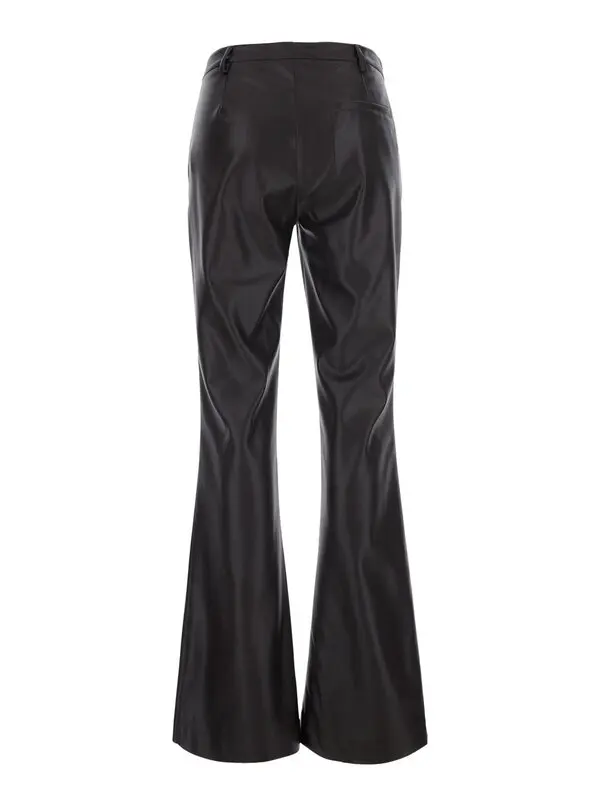 LEPLAIN Pants With Belt Loops And Back Pocket In Ecoleather For