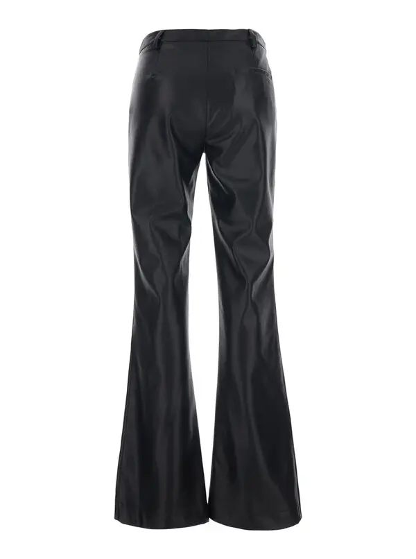 LEPLAIN Pants With Belt Loops And Back Pocket In Ecoleather For