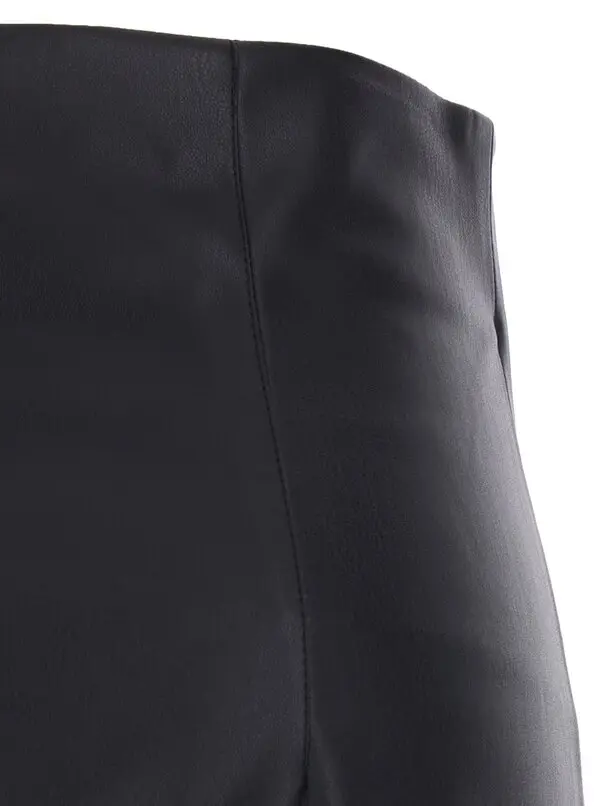 LEPLAIN Skirt With Zip Closure At The Back In Ecoleather For
