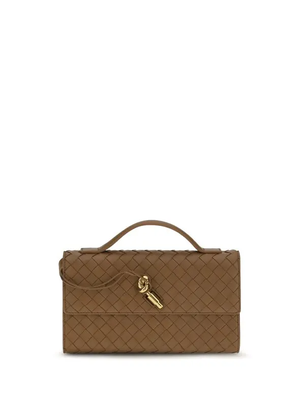 Bottega Veneta Andiamo 25 Top-handle Clutch - Brown