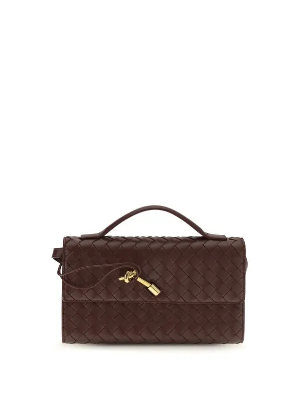 Bottega Veneta Andiamo 25 Top-handle Clutch - Brown