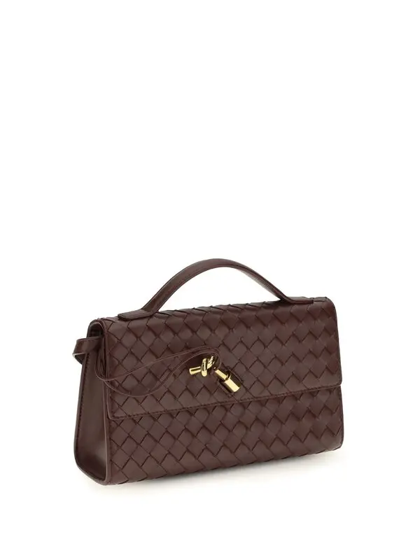 Bottega Veneta Andiamo 25 Top-handle Clutch - Brown