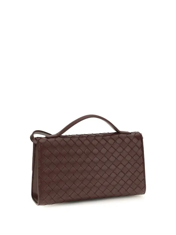 Bottega Veneta Andiamo 25 Top-handle Clutch - Brown