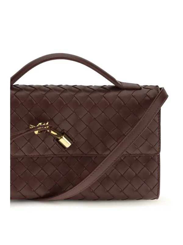Bottega Veneta Andiamo 25 Top-handle Clutch - Brown