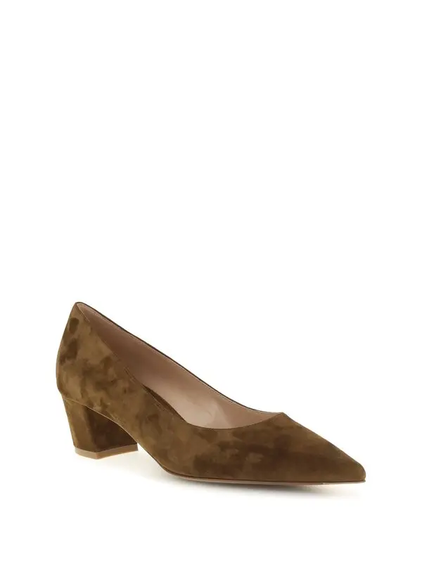 GIANVITO ROSSI Camtexa Suede Pumps - Brown