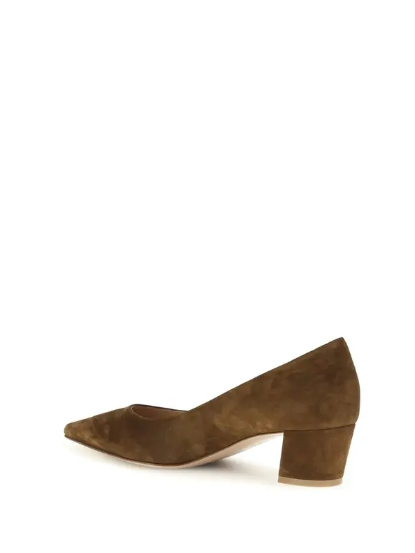 GIANVITO ROSSI Camtexa Suede Pumps - Brown