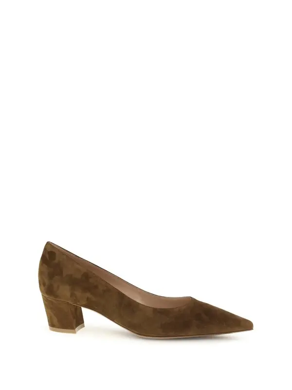 GIANVITO ROSSI Camtexa Suede Pumps - Brown