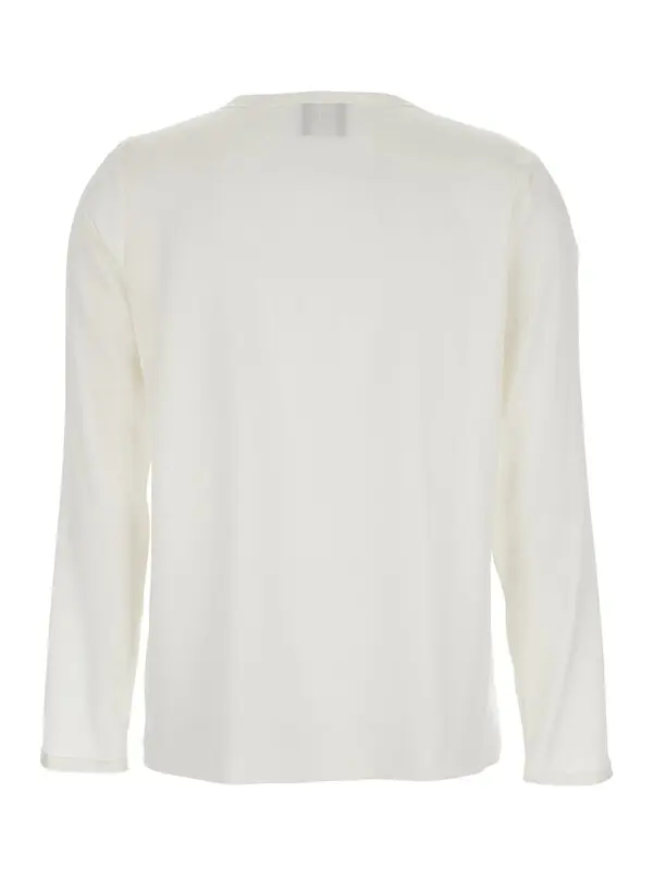LEPLAIN Silk Blouse With Round Neck And Long Sleeves