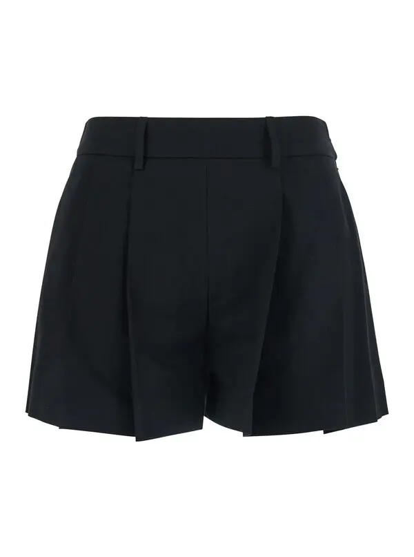 LEPLAIN Shorts With Pleated Design In Fabric