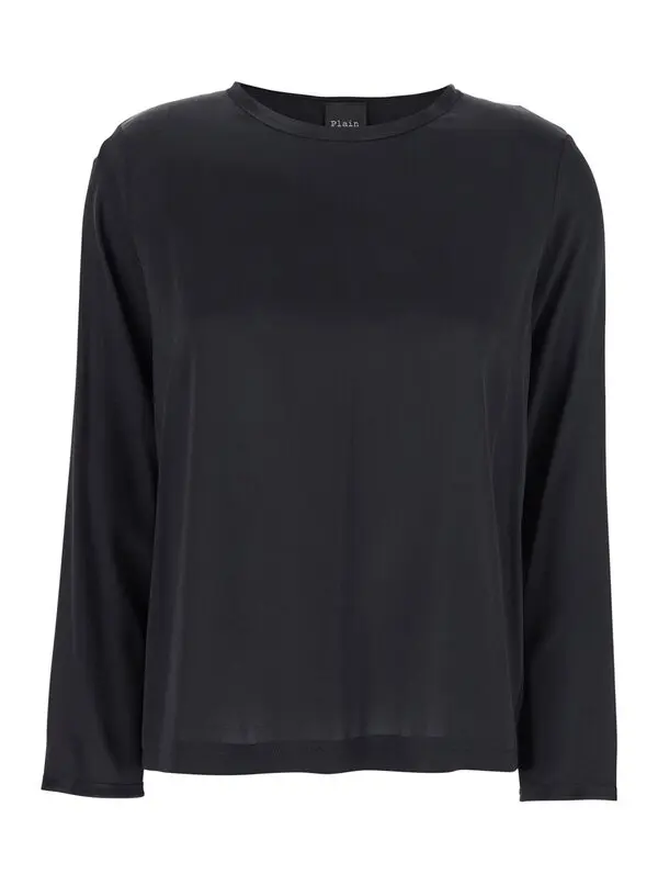 LEPLAIN Silk Long Sleeve Blouse