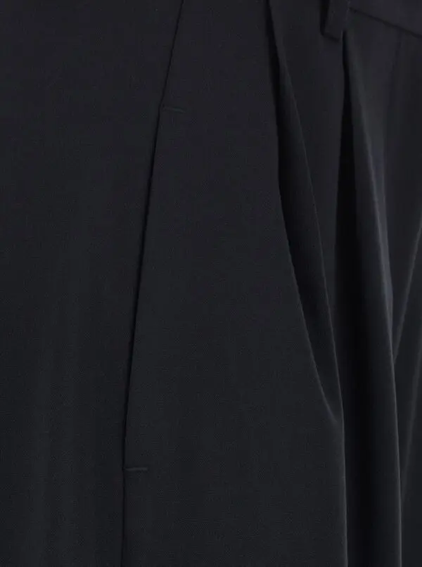 LEPLAIN Pants With Front Pleats In Wool Blend For