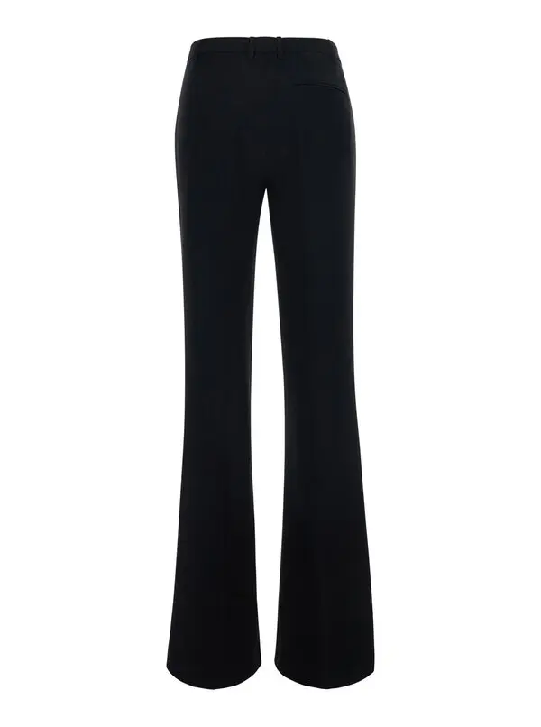 LEPLAIN Black Pants With Flared Leg In Fabric For